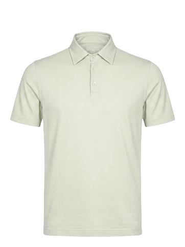 FEDELI man polo shirt light green size 36 cotton, elastane